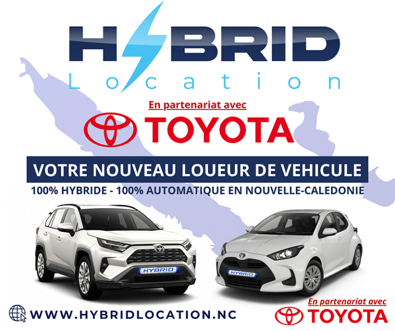 Société de location de Toyota 100% hybrides à Nouméa - Hybrid Location